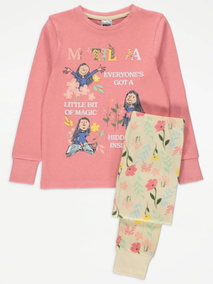 Roald Dahl Matilda Pink Long Sleeve Pyjamas | Kids | George at ASDA
