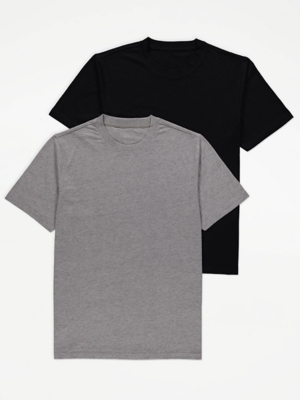Black Lounge T-Shirts 2 Pack | Men | George at ASDA