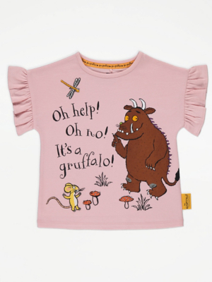 The Gruffalo Pink Frill Sleeve T-Shirt | Kids | George at ASDA
