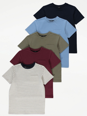Pocket T-Shirts 3 Pack | Kids | George at ASDA