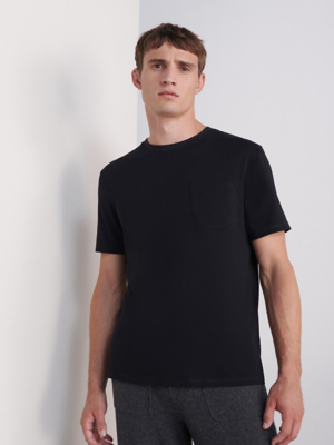 Studio Edit Black Pocket Pyjama Top | Men | George at ASDA