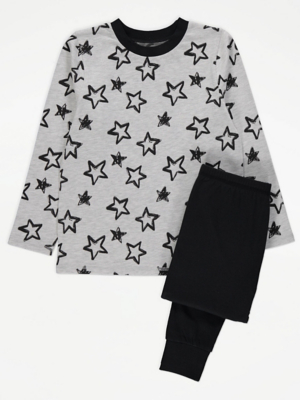 Grey Star Long Sleeve Pyjamas | Kids | George at ASDA