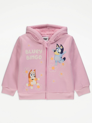 Bluey Pink Zip Up Hoodie | Kids | George at ASDA