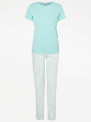 Aqua Star Print Short Sleeve Pyjamas Gift Set | Lingerie | George at ASDA