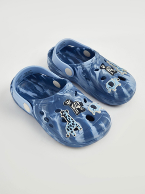 Blue Marble Animal Badge Clogs | Kids | George at ASDA