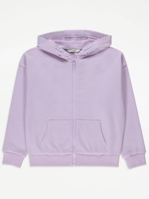Lilac Zip Up Hoodie | Kids | George at ASDA