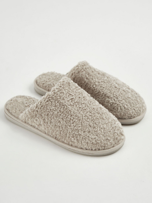 Grey Borg Mule Slippers | Lingerie | George at ASDA