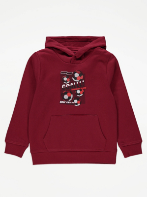 Burgundy Football Graphic Hoodie | Kids | George at ASDA