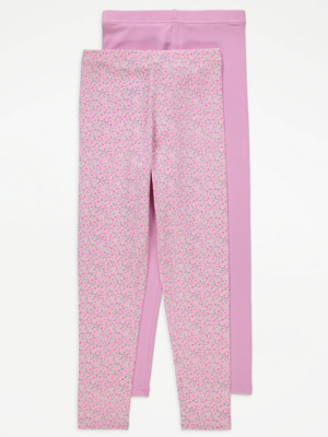 Disney Minnie Mouse Pink Leggings 3 Pack | Kids | George at ASDA