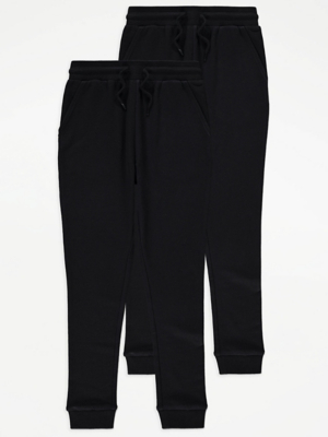 Black Joggers 2 Pack | Kids | George at ASDA