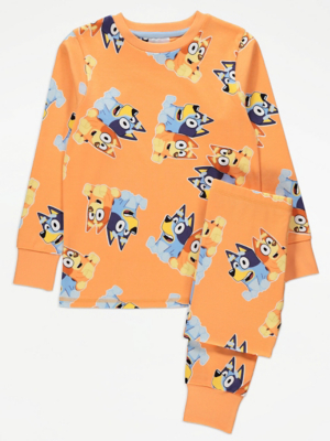 Bluey Orange Long Sleeve Pyjamas | Kids | George at ASDA