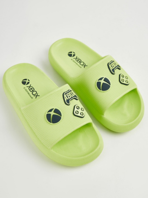 Xbox Neon Green Sliders | Kids | George at ASDA
