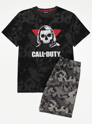 Call of Duty Grey Short Pyjamas | Men | George at ASDA