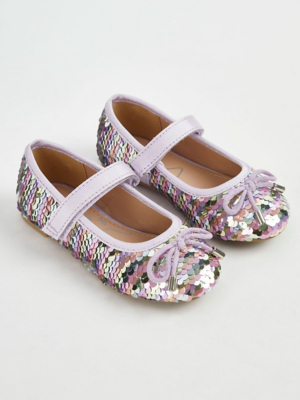 Black Sequin Ballet Shoes | Kids | George at ASDA