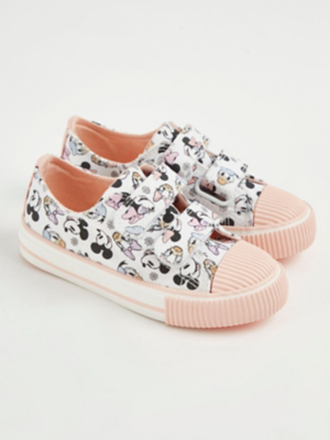 Disney Minnie Mouse Double Strap Canvas Trainers | Kids | George at ASDA