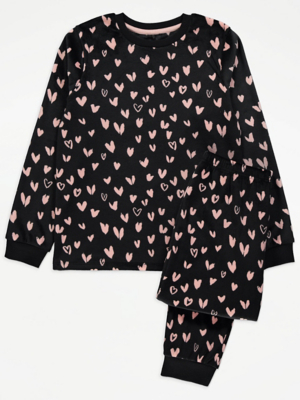 Charcoal Bubble Tea Long Sleeve Pyjamas | Kids | George at ASDA