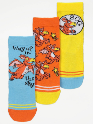 Zog Character Ankle Socks 3 Pack | Kids | George at ASDA