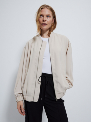 Cream Lightweight Bomber Jacket | Women | George at ASDA
