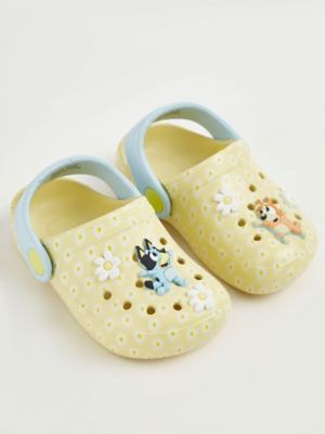 Bluey Yellow Daisy Floral Badge Clogs | Sale & Offers | George at ASDA