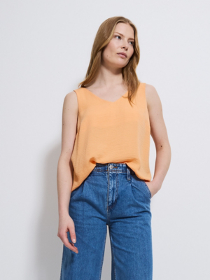 Peach V Neck Cami Top | Women | George at ASDA