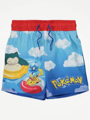 Pokemon Blue Cloud Swim Shorts | Sale & Offers | George at ASDA