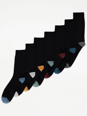 Colourful Feel Fresh Ankle Socks 7 Pack | Men | George at ASDA