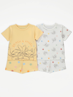 Disney Lilo & Stitch Long Sleeve Pyjamas 2 Pack | Baby | George at ASDA