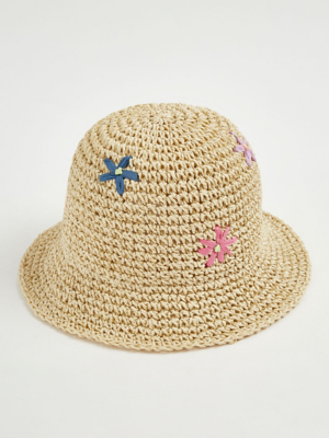 Rainbow Floppy Straw Hat | Kids | George at ASDA