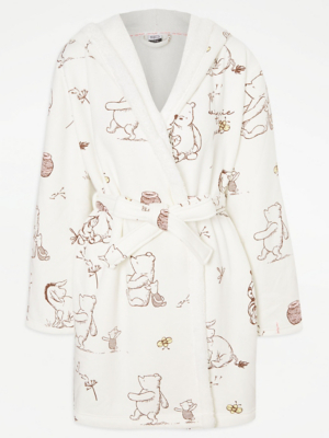Disney Winnie The Pooh Grey Character Print Dressing Gown | Lingerie ...