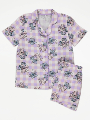 Disney Lilo and Stitch Colour Block Long Sleeve Pyjamas | Kids | George ...