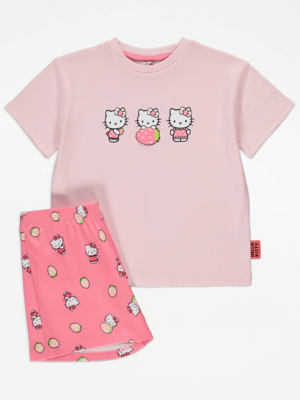 Hello Kitty Pink Strawberry Short Pyjamas | Sale & Offers | George at ASDA