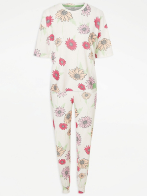 Pink Panda Brushed Snit Long Sleeve Pyjamas | Lingerie | George at ASDA