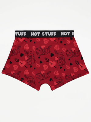 Hot Stuff Red Heart Trunks | Men | George at ASDA