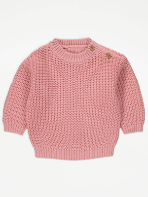 Red Heart Reindeer Knitted Christmas Jumper | Baby | George at ASDA