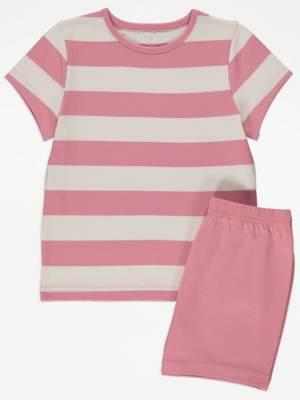 Pink Striped Short Pyjamas | Kids | George at ASDA