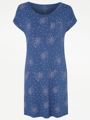 Blue Heart Pocket Nightdress | Lingerie | George at ASDA