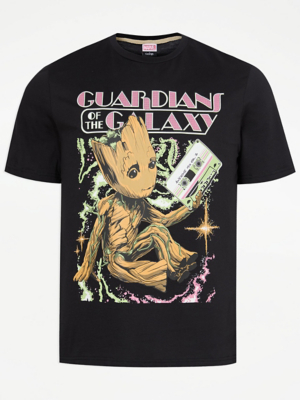 Marvel Guardians of the Galaxy Groot Mix Tape T-Shirt | Men | George at ...