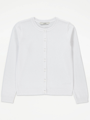 White Knitted Cardigan | Kids | George at ASDA