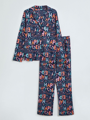 Navy Happy Eid Matching Family Adults Pyjamas | Lingerie | George at ASDA