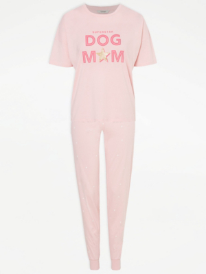 Pink Superstar Dog Mom Short Sleeve Pyjamas | Lingerie | George at ASDA