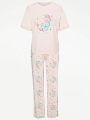 Peter Rabbit Pink Embroidered Dream Pyjamas | Lingerie | George at ASDA