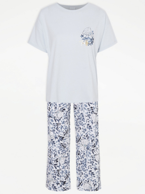 Tatty Teddy Blue Floral Pyjamas | Lingerie | George at ASDA