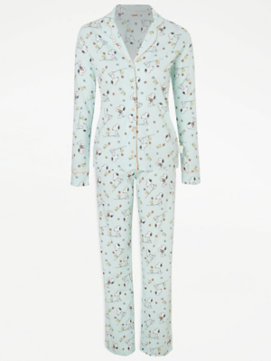 Peanuts Snoopy Character Print Fleece Pyjamas | Lingerie | George at ASDA