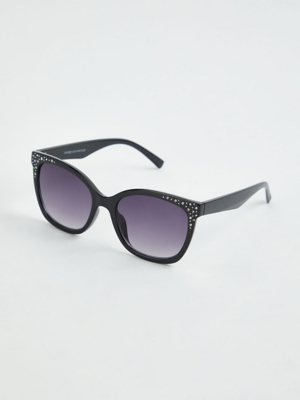 Black Gemstone Sunglasses | Women | George at ASDA
