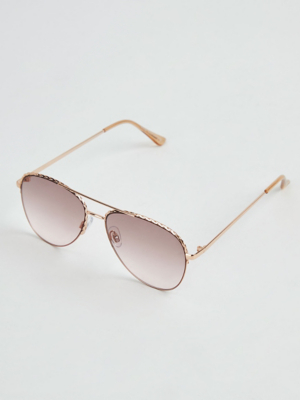 Gold Aviator Sunglasses | Women | George at ASDA