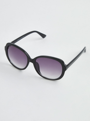 Black Chunky Round Sunglasses | Women | George at ASDA