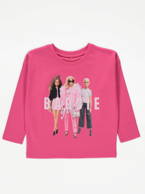 Barbie Girl Pink Long Sleeve Top | Kids | George at ASDA