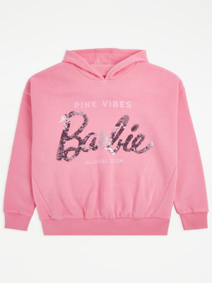 Barbie Flip Sequin Pink Hoodie | Kids | George at ASDA