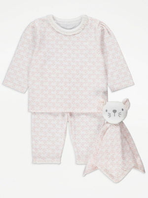 Pink Floral Top Leggings and Comforter Outfit | Baby | George at ASDA