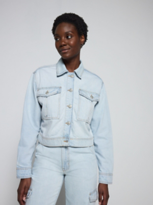 Cream Varsity Bomber Jacket | Women | George at ASDA